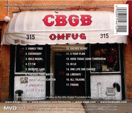 Cbgb Omfug Masters - Live, H2o | CD (album) | Muziek | bol.com