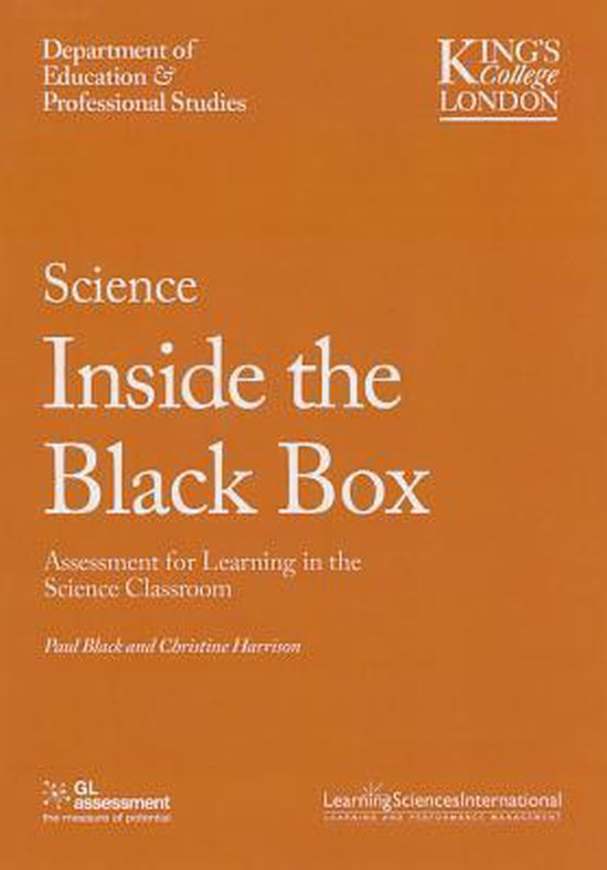 Science Inside the Black Box, Paul Black | 9781941112182 | Boeken | bol.com