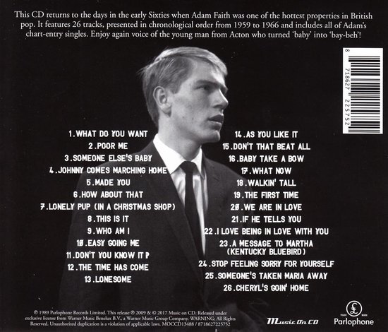 All the Hits, Adam Faith | CD (album) | Muziek | bol