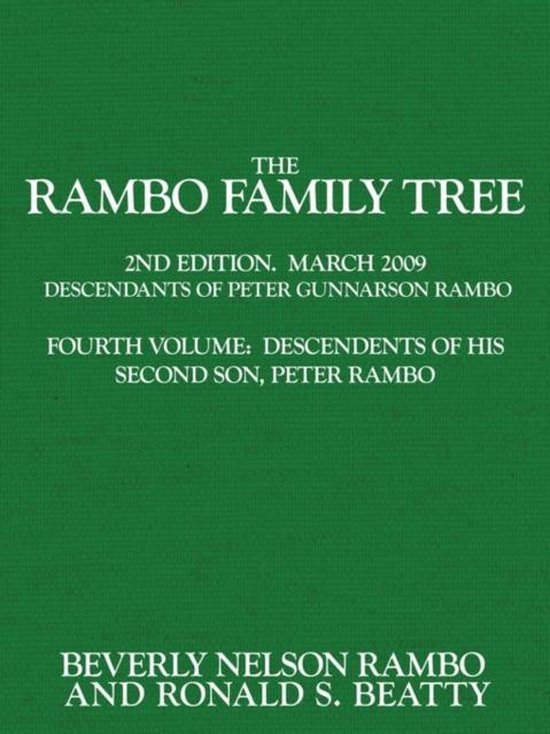 Rambo Family Tree, Volume 4, Ronald S. Beatty | 9781434374912 | Boeken ...