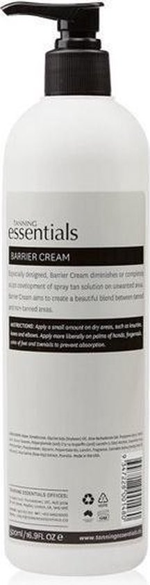 Tanning Essentials Barrier Cream voor Spray Tan/Zelfbruiner | bol.com