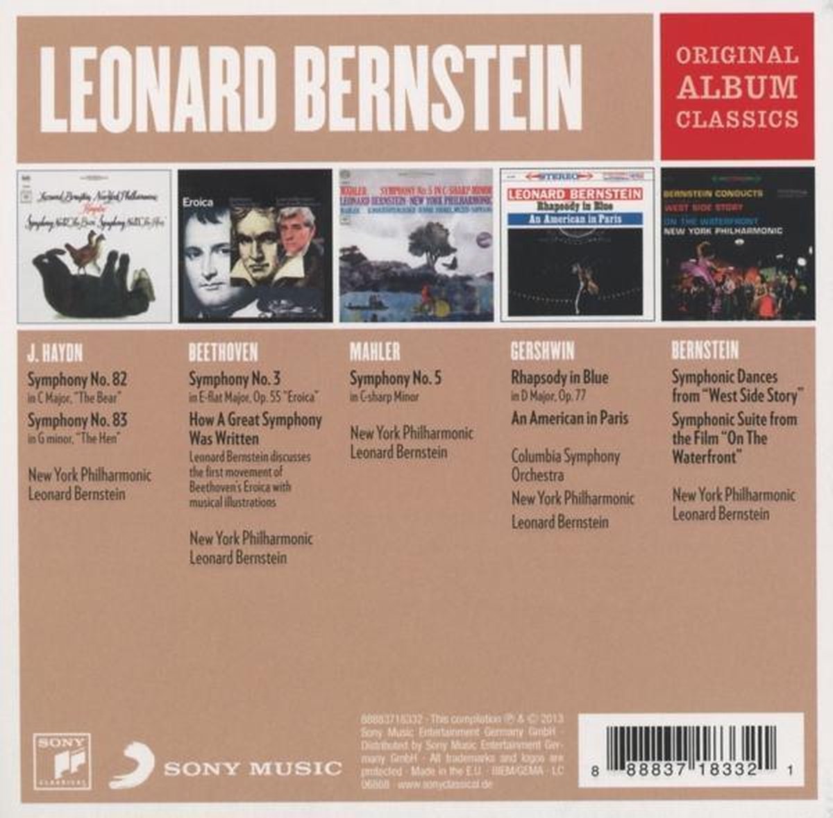 Leonard Bernstein -.., Leonard Bernstein | CD (album) | Muziek | bol.com