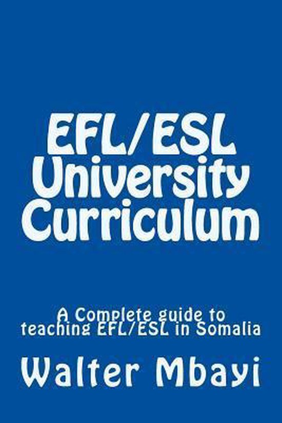 Efl/ESL University Curriculum, Mr Walter Eric Mbayi | 9781546521686 ...