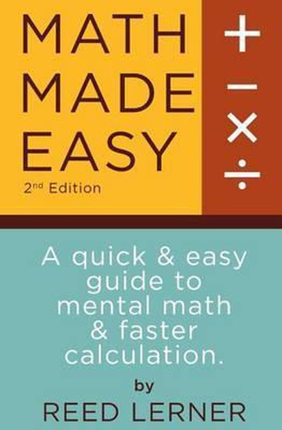 Math Made Easy | 9781523677269 | Reed Lerner | Boeken | bol.com