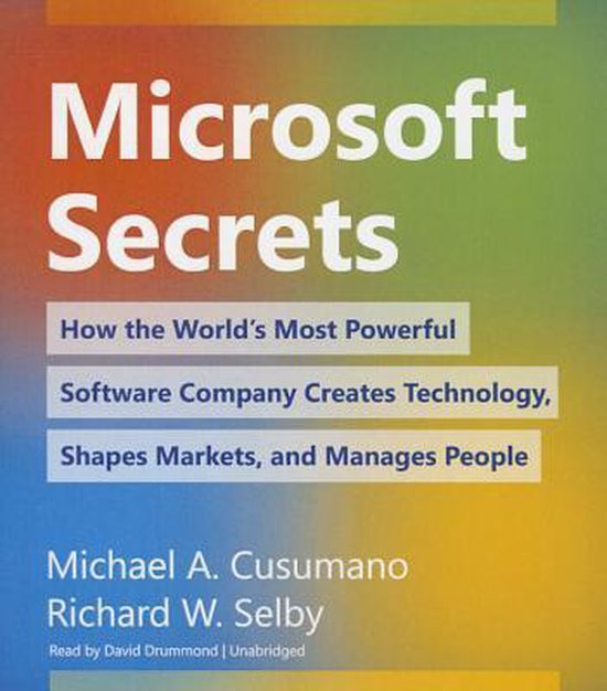 Microsoft Secrets Lib/E, Michael A. Cusumano | 9781504674034 | Boeken ...
