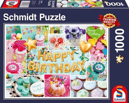 Happy Birthday! 1000 stukjes Puzzel | bol.com