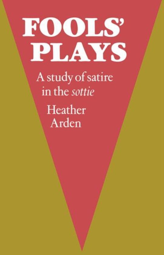 Fools' Plays | 9780521158947 | Heather Arden | Boeken | bol.com