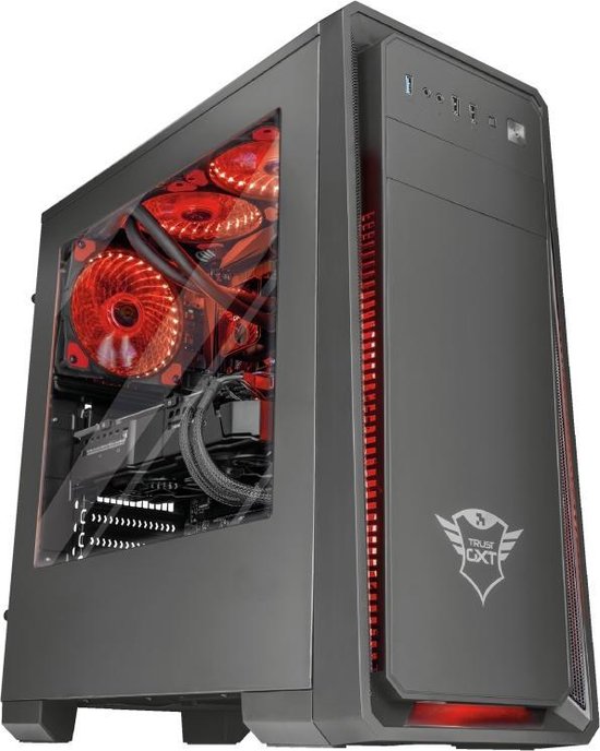 Trust GXT 1110 Windowed Mid-Tower ATX PC Case | bol