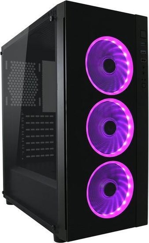 LC-Power Gaming 995B Midi Tower Zwart, Transparant | bol.com