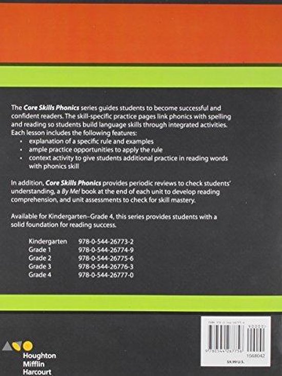 Steck-Vaughn Core Skills Phonics | 9780544267756 | Houghton Mifflin Harcourt | Boeken | bol