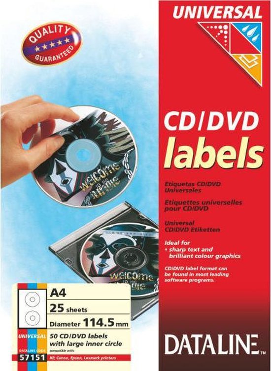 cd labels universeel (25x2) | bol.com