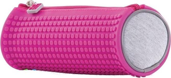 Pixie Crew Etui Met Siliconen Paneel En Pixels Fuchsia 20 Cm | bol