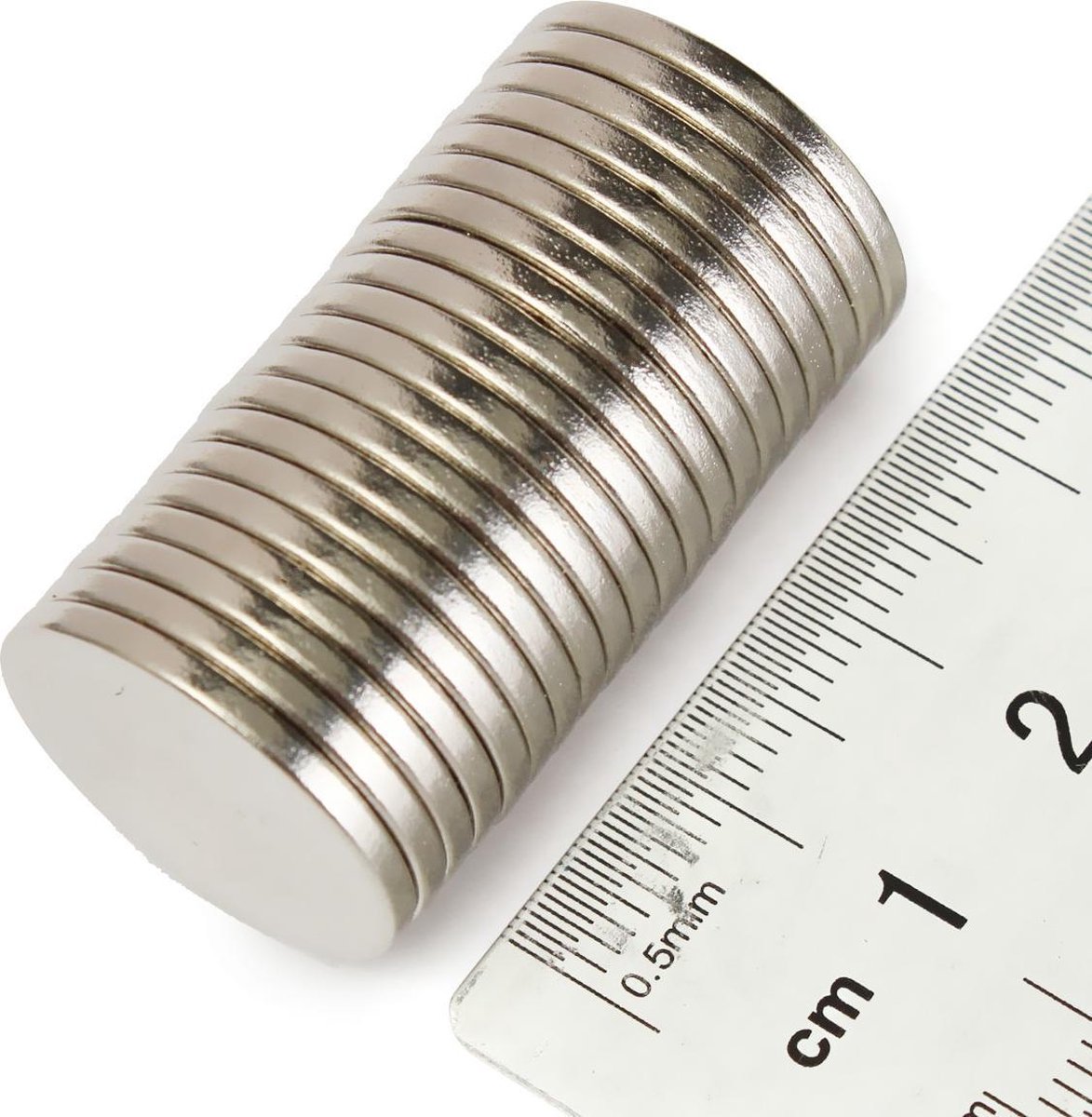 Super sterke Neodymium Magneten - Ronde Magneten - N50 20mm x 2mm - 20 ...