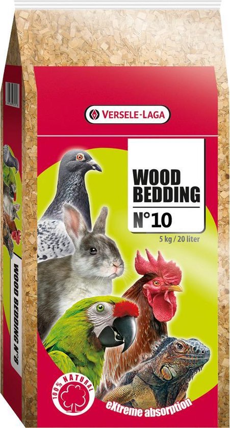 Versele-Laga Wood Bedding Beukenhout 10 mm 5 kg Gebroken | bol