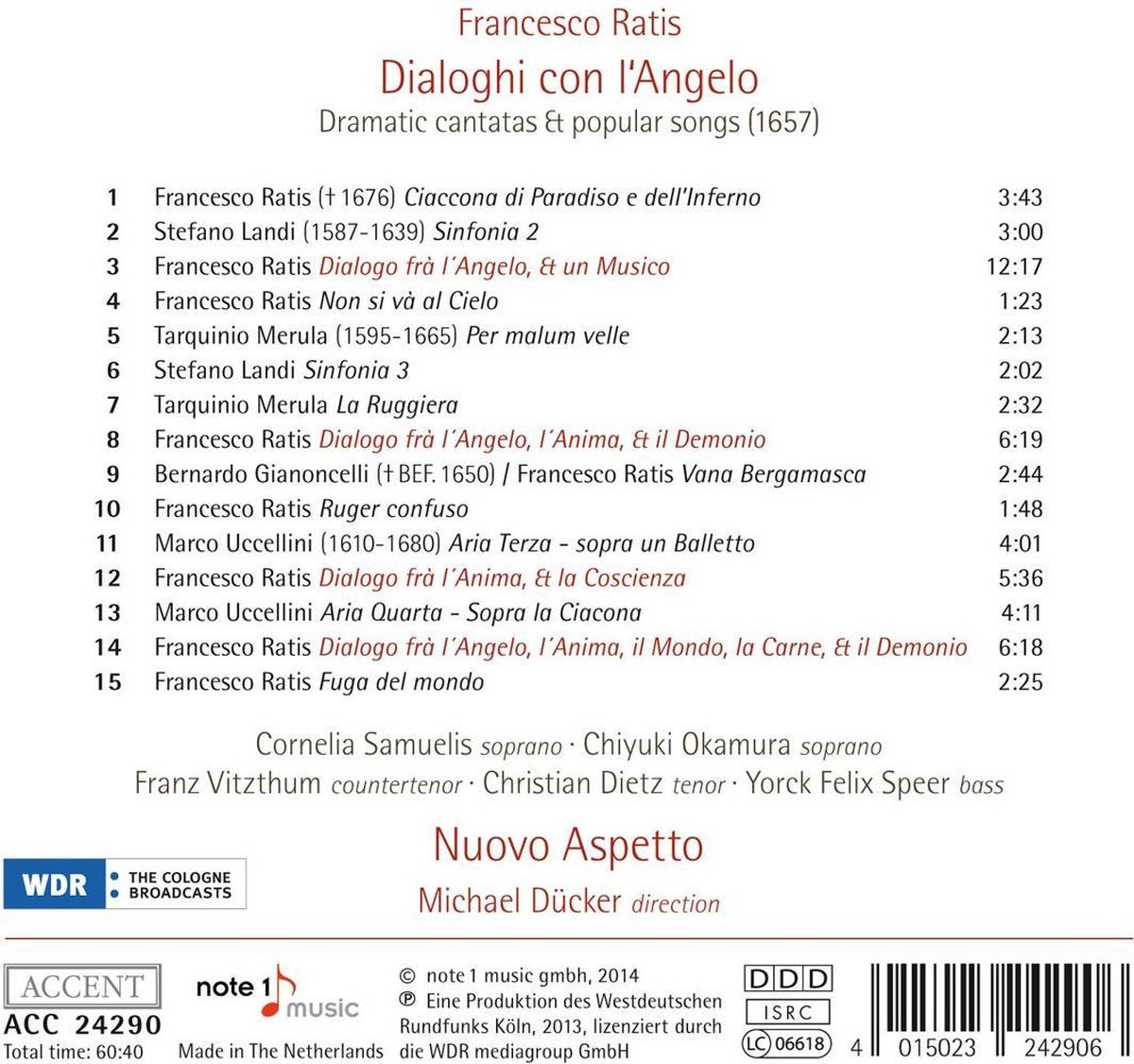 Dialoghi Con L'angelo, Michael Dücker | CD (album) | Muziek | bol.com