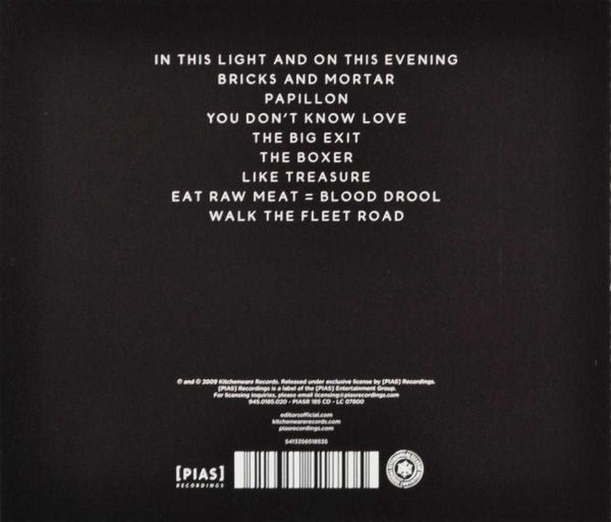 In This Light And On This Evening, Editors | CD (album) | Muziek | bol.com