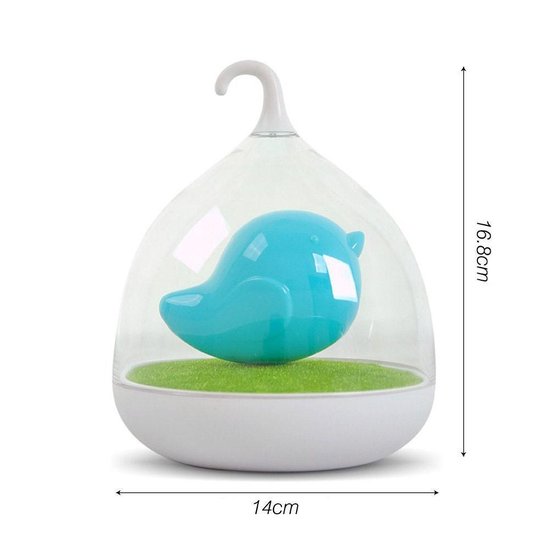 Oplaadbare blauwe Vogelkooi LED lamp | bol.com