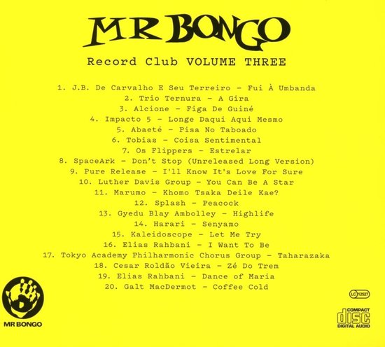 Mr Bongo Record Club Vol. 3, various artists | CD (album) | Muziek ...