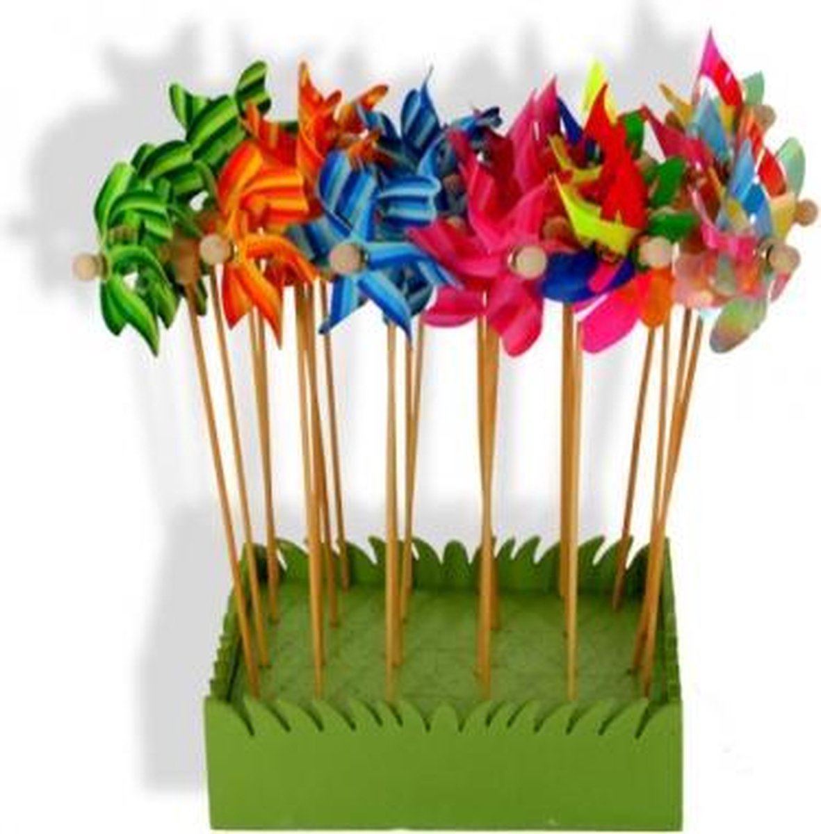 Small Foot - Windmolen met Houten Stok 28cm, 24st. | bol