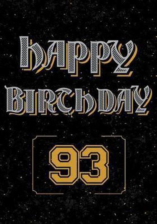 Happy Birthday 93 | bol.com