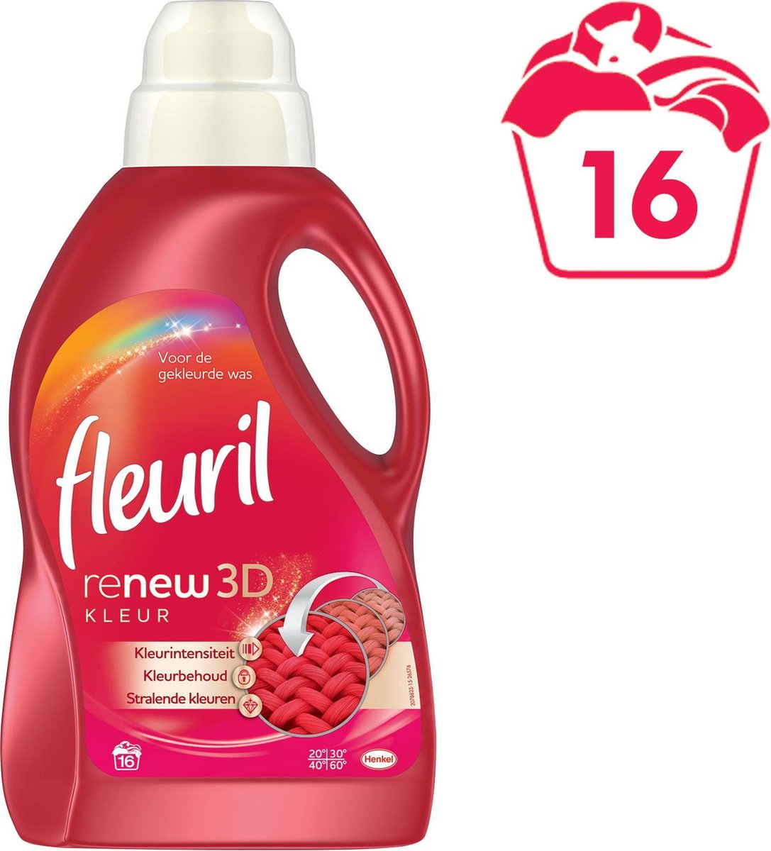 Fleuril Briljante Kleur - 16 wasbeurten - Wasmiddel | bol.com