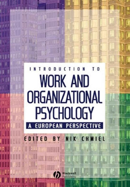 An Introduction to Work and Organizational Psychology | 9780631206767 ...
