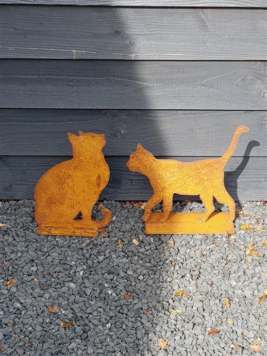 bol.com | Kat Zittend voor binnen en buiten - metaal