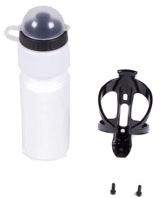 Bicycle Gear Bidon Met Houder Wit 750 Ml - Bidon met Houder Fiets | bol.com