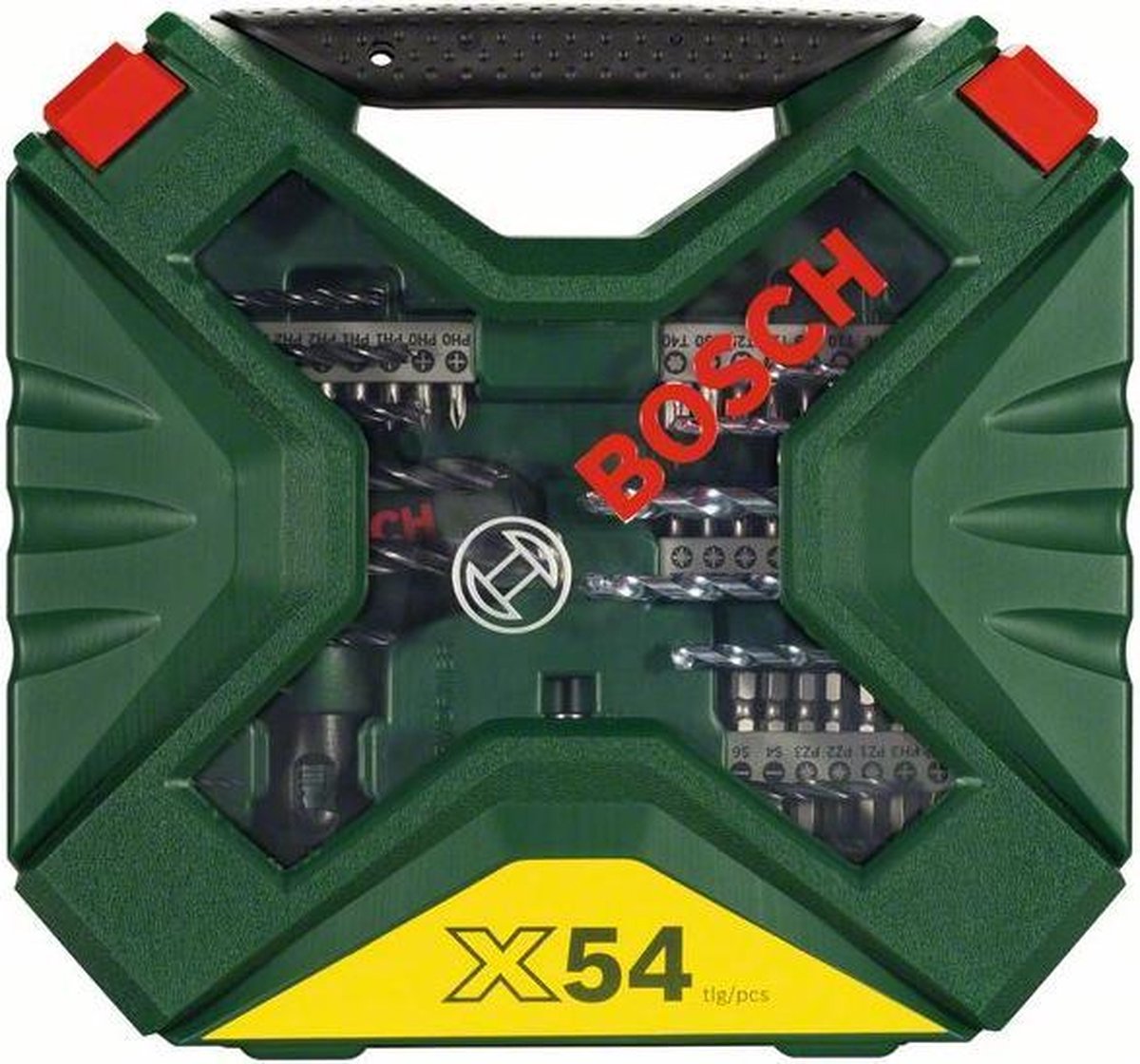 Bosch X-Line Borenset - 54-delig - Voor hout, metaal en steen | bol.com