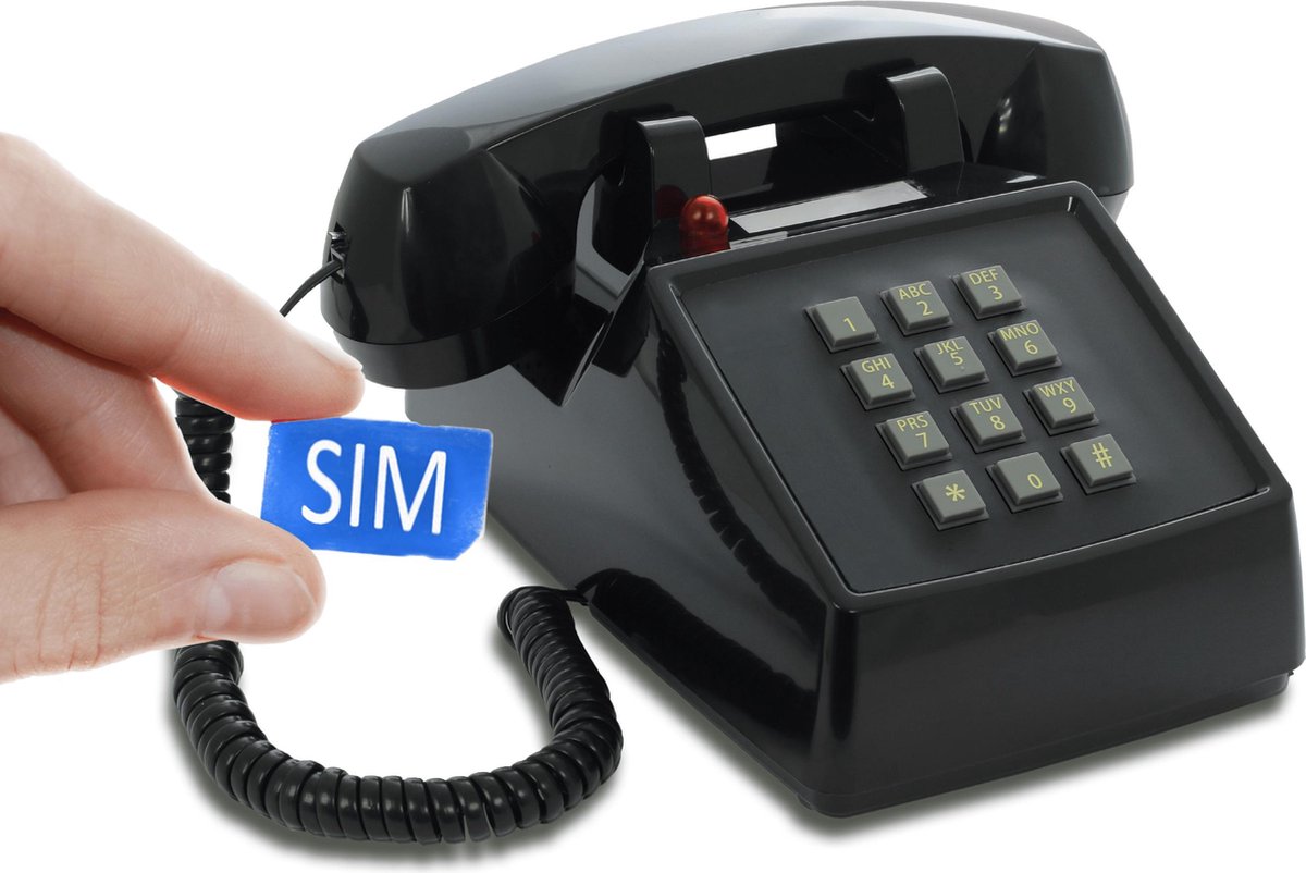 Opis Technology Push Me Fon Retro Vaste Telefoon Met Sim Drukknop
