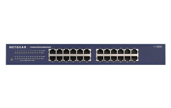 NETGEAR 24-port Gigabit Rack Mountable Network Switch Non-géré Bleu ...