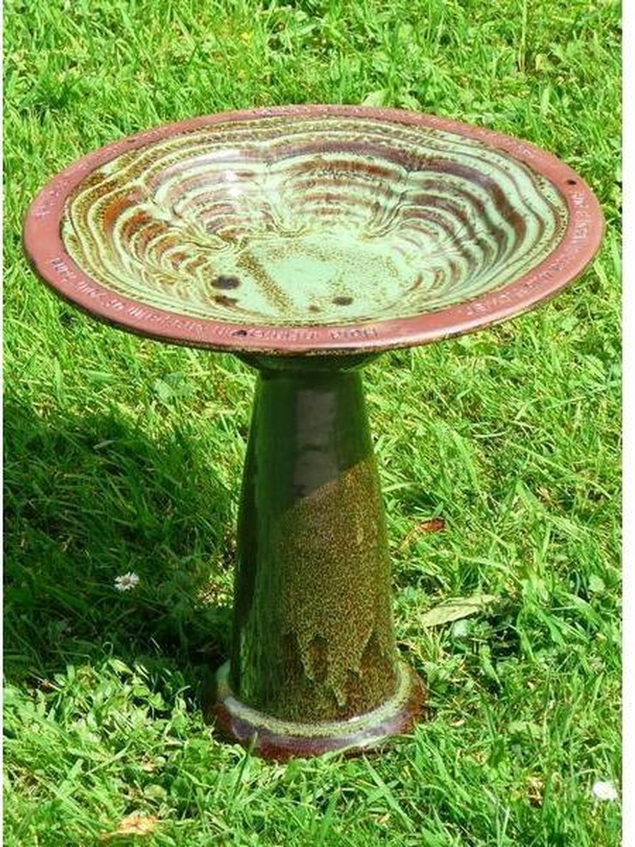 Vogelbad keramiek op sokkel | bol.com