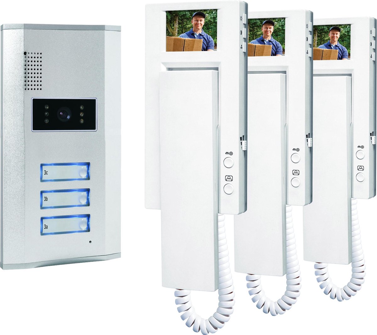 SMARTWARES DEURINTERCOM VIDEO 3 SET BEDRAAD VD63 | bol.com