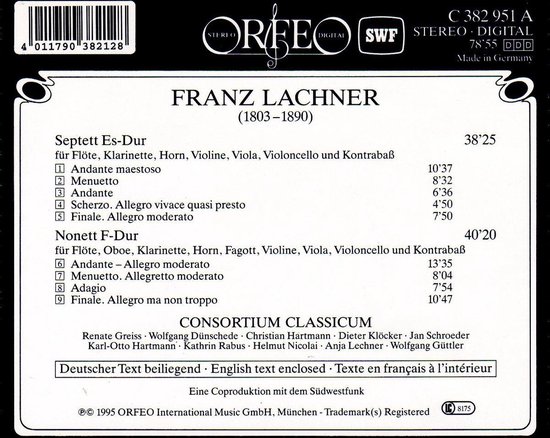Consortium Classicum - Septett/Nonett (CD), Consortium Classicum ...