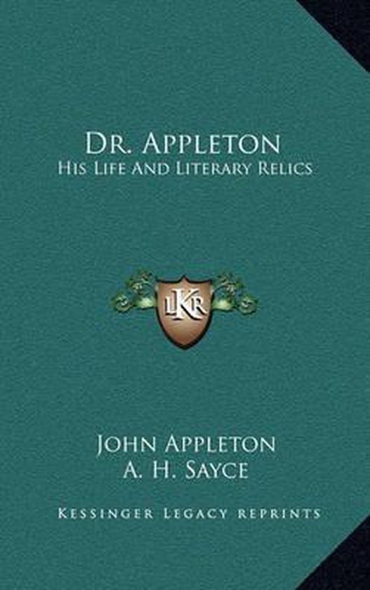Dr. Appleton, John Appleton | 9781163505595 | Boeken | bol.com