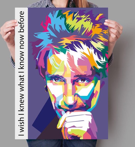 Poster Pop Art Rod Stewart - 50x70cm | bol