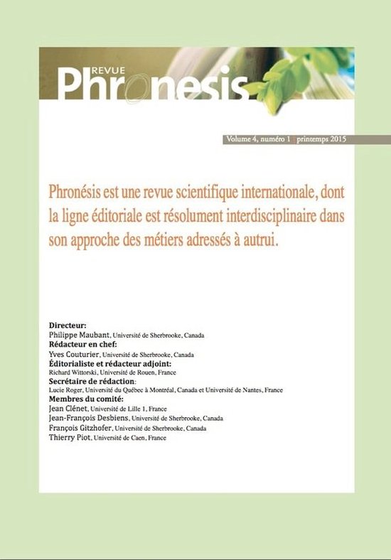 Phronesis - Phronesis Volume 4 numéro 1 (ebook), Collectif ...
