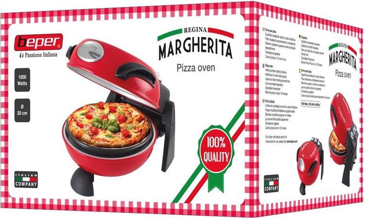 Beper Italia - Pizzaoven - Rood | bol.com