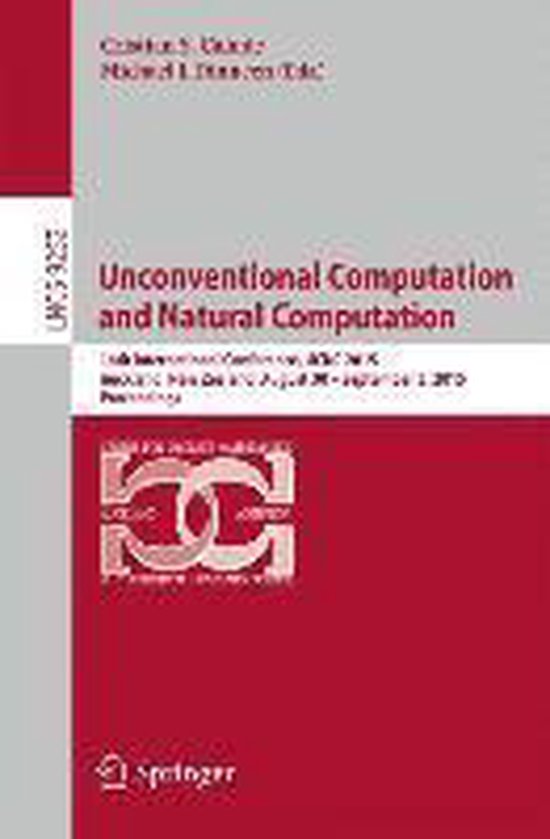 Unconventional Computation and Natural Computation | 9783319218182 | Calude Cristian... | bol.com