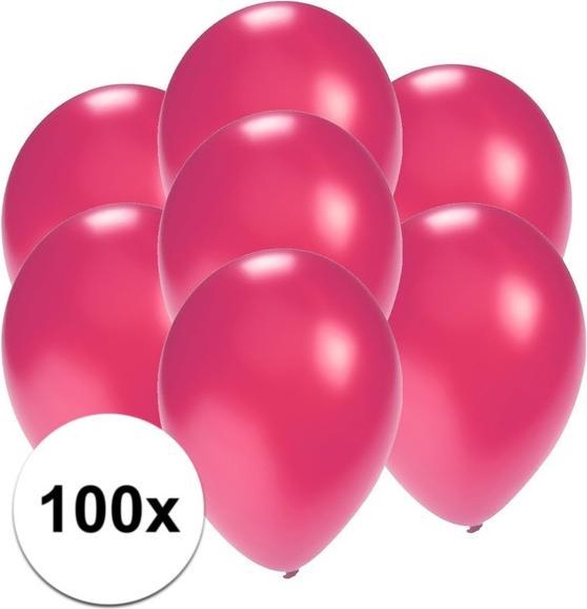 Kleine ballonnen roze metallic 100 stuks | bol.com