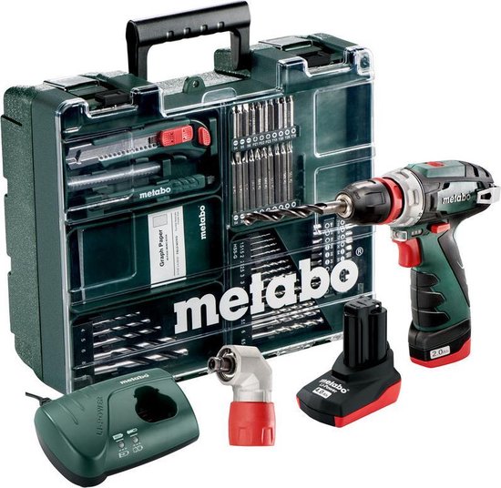 Metabo PowerMaxx BS Quick Pro - Accuboormachine- 10,8 Volt - incl. 2 li-ion accu-packs... | bol