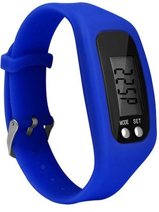 Digitale stappenteller | calorieteller | blauw | bol