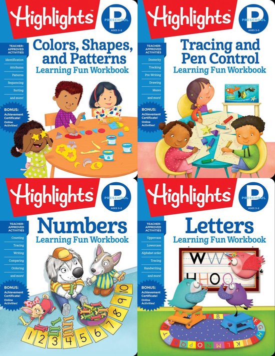 Highlights Learning Fun Workbooks- Highlights Preschool Learning ...