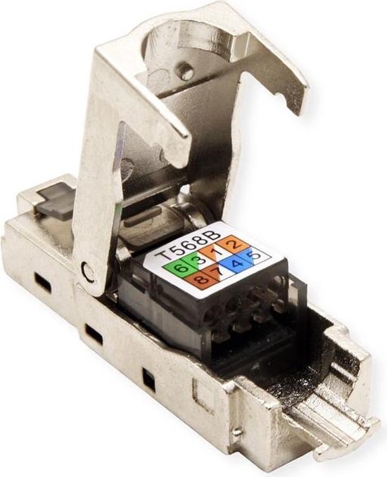 RJ45 toolless connector voor F/UTP / S/FTP CAT6a netwerkkabel - per ...