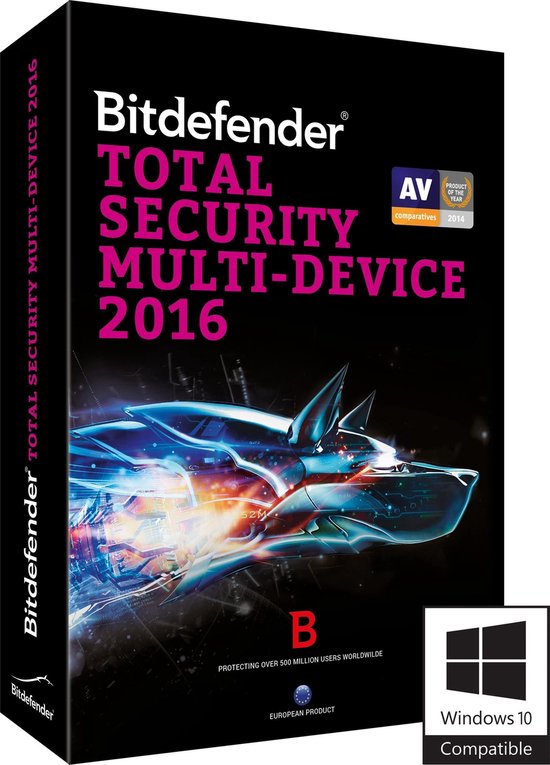 Bitdefender Total Security Multi-device 2016 - Nederlands / Frans / 2 Jaren / 3 Apparaten | bol