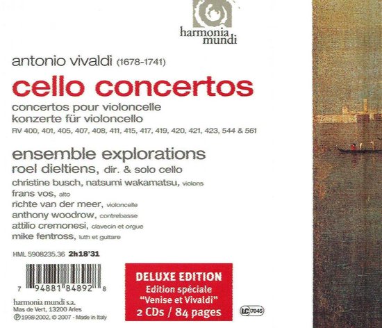 Vivaldi: Cello Concertos, Ensemble Explorations | CD (album) | Muziek | bol