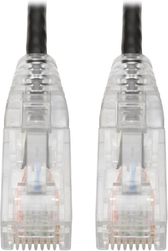 Tripp Lite N201-S02-BK netwerkkabel 0,61 m Cat6 U/UTP (UTP) Zwart | bol