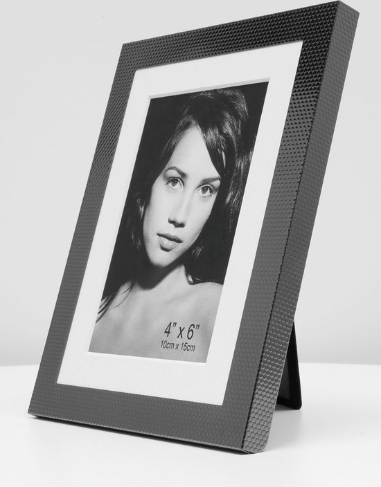 fotokader met passe-partout zwart metaal | bol.com