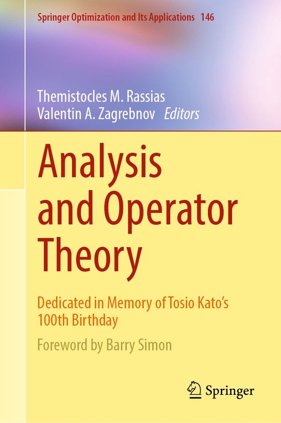 Springer Optimization And Its Applications 146 Analysis And Operator