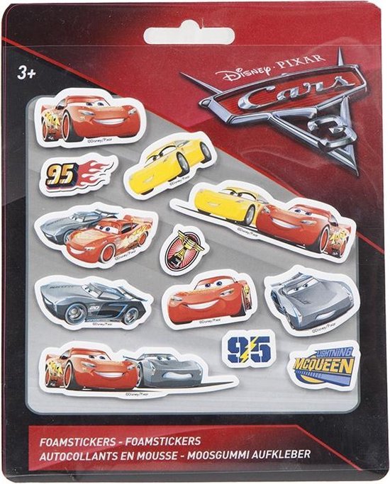 Disney Cars 3 Foamstickers Small | bol.com